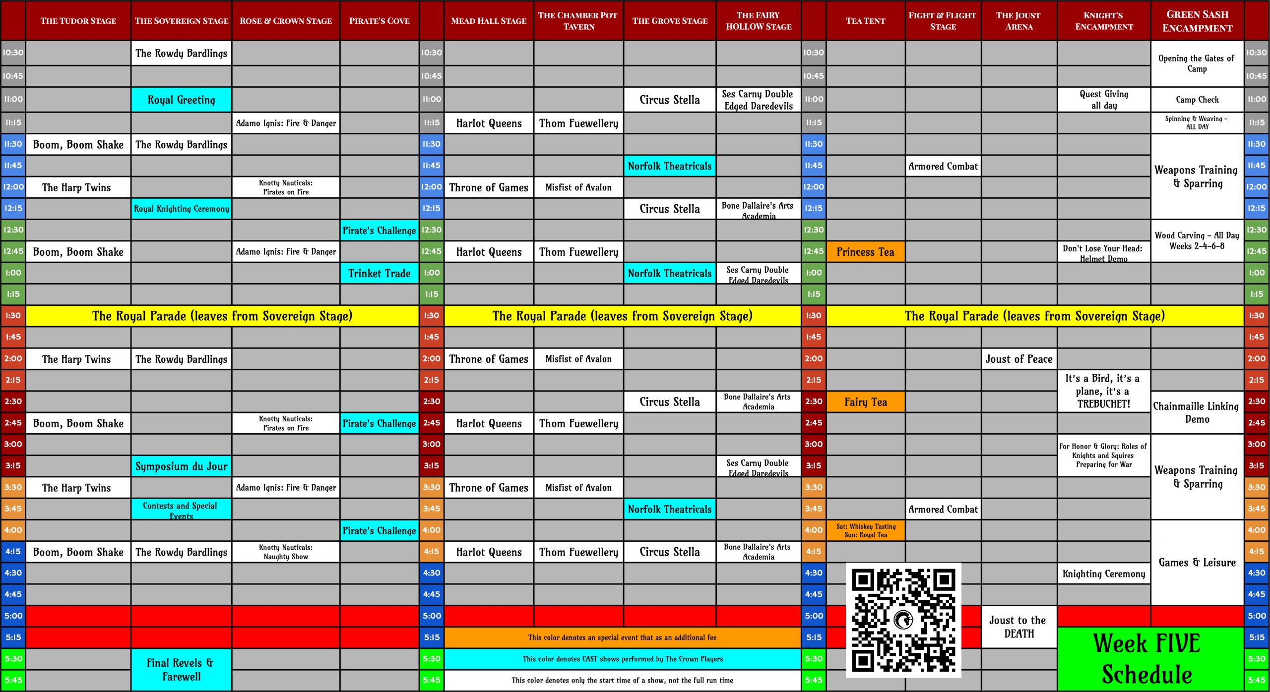 Map and Schedule – The Connecticut Renaissance Faire | Family Fun